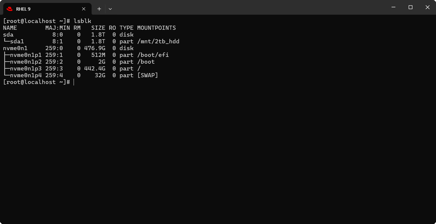 [Linux] xfs 포맷, vhdx, vmdk 파일을 qcow2로 변환, 디스크 안전하게 제거, screen 사용법, rsync 사용법, 파일 해시값 확인, 네트워크 ...